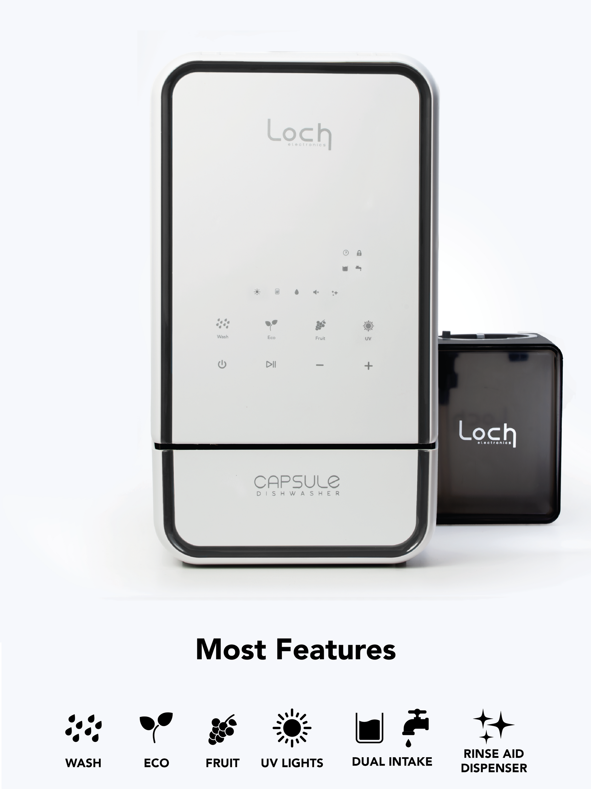 Capsule Dishwasher | Table Top Dishwasher | Loch Electronics